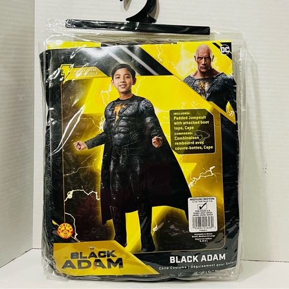 Costumes | Rubies Halloween Black Adam Costume Child Medium 78 | Poshmark